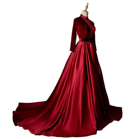 Plus Size Sexy Red Long Sleeve Gown Hello Curve