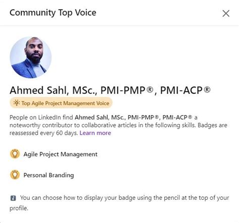 Honored By Top Agile Project Management Voice Ahmed Sahl Msc Pmp