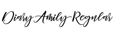 Diaryamily Regular Font Download For Free