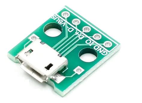 Módulo Conector Micro Usb Fêmea Dip Protoboard Fonte Mercadolivre