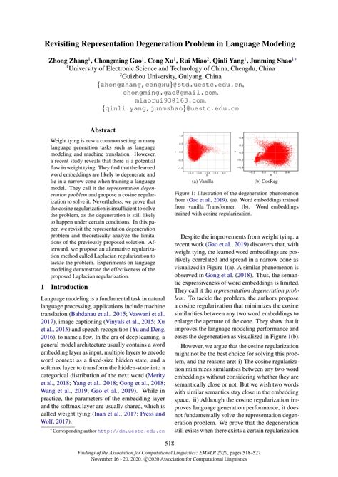 Pdf Revisiting Representation Degeneration Problem In Language Modeling