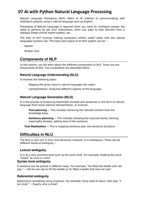 Solution 07 Ai With Python Natural Language Processing Studypool