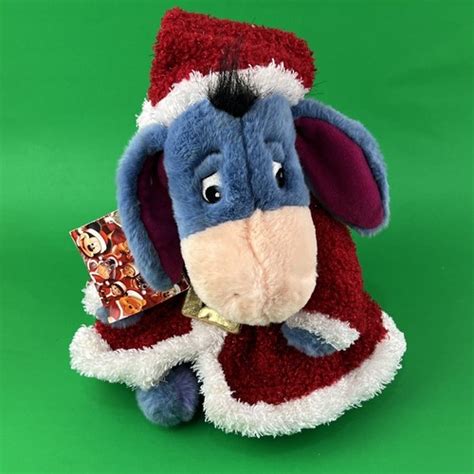Disney Store Holiday Eeyore Exclusive Santa Helpers Plush 12 Original