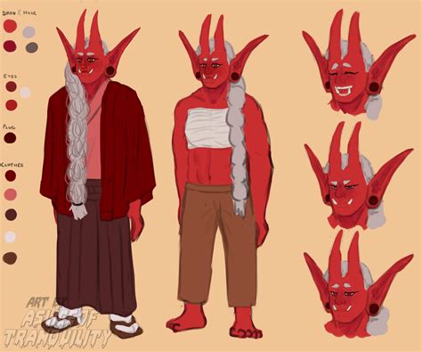 Oni Reference Sheet Doodles And Drawings Amino