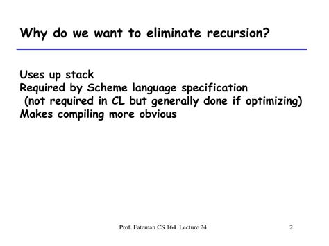 Ppt Properly Tail Recursive Interpreter Some Notes On Bootstrapping Runtime Powerpoint