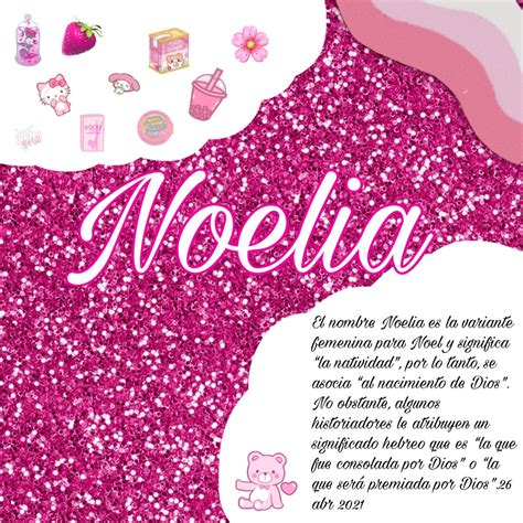 Noelia🌸 Noelia Significados De Los Nombres Nombres