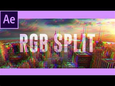 RGB Split Effect After Effects Tutorial Free Preset In After Effect Tutorial After