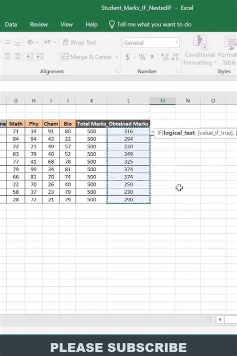Excel Formula For Beginners Pass And Fail Formula Youtube