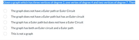 solved given a graph which has three vertices of degree 2