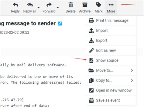 cpanel how to get email header from webmail