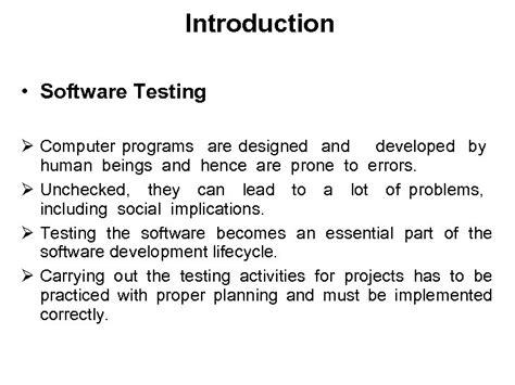 Software Testing Manual Testing Concepts Introduction