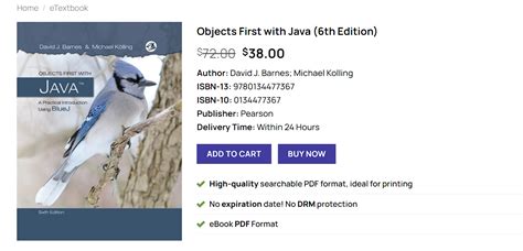 PDF Objects First With Java 6th Edition Pearson