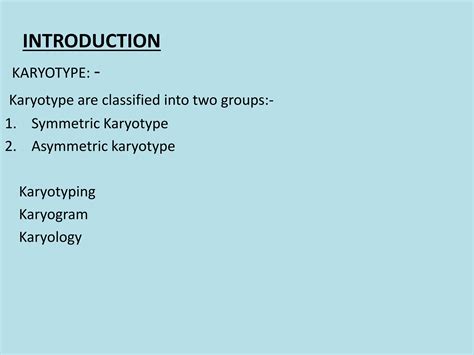 Human Karyotyping In Sex Determination In Genetics Ppt