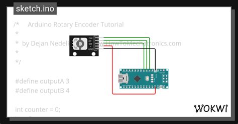 Rotacnienkoder Wokwi Esp32 Stm32 Arduino Simulator