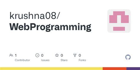 github krushna08 webprogramming