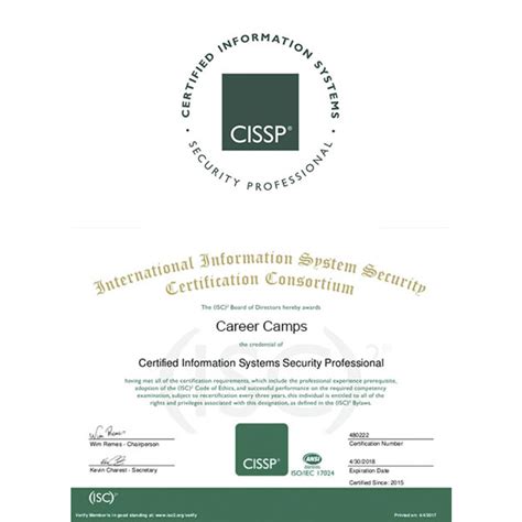 Isc2 Cissp Boot Camp Career Camps Inc