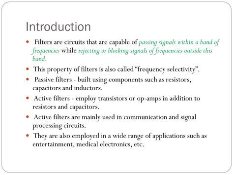 PPT Chapter 5 Active Filters PowerPoint Presentation Free Download ID 9650851