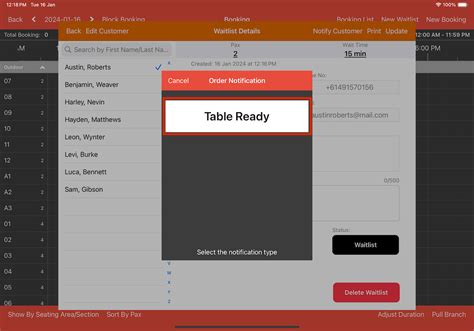 Notification Configuration MobiPOS