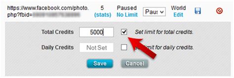 Setting Total And Daily Credit Limit Help Like4Like Org