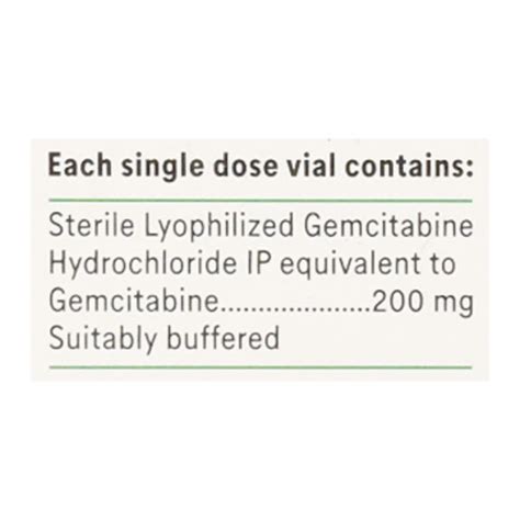 Cytogem 200mg Injection 1s Price Uses Side Effects Netmeds