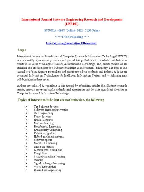 International Journal Software Engineering Research And Development Ijserd Pdf Academic