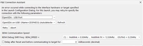 Solved Unable To Debug S32k146 Evm Getting Opensda Error Nxp Community