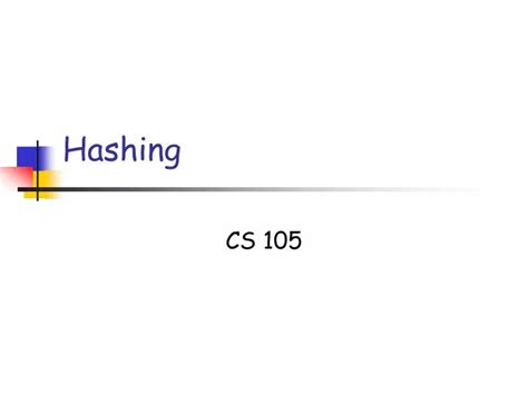 PPT Hashing PowerPoint Presentation Free Download ID