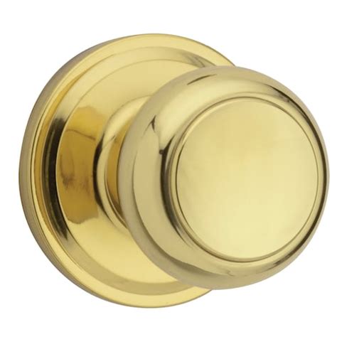 Defiant Saturn Polished Brass Inactive Non Turning Dummy Door Knob
