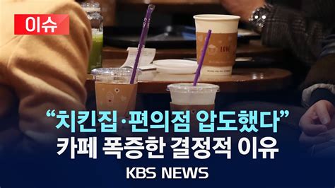 이슈 치킨집 대신 카페 창업이 대세10만 카페 시대 열린 이유는저가 커피 공격 마케팅에 폐업 막으려면2024년 2월 13일화kbs Youtube