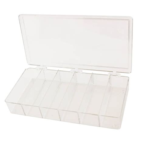 Research Products International Corp Plastic Compartment Box 6