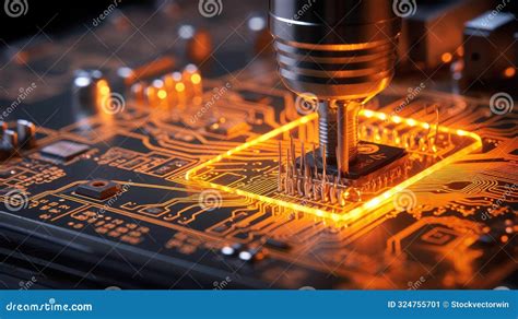 Circuit Solder Technology Stock Illustration Illustration Of Precision 324755701