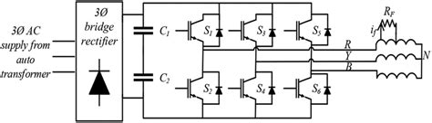 Circuit Diagram Of Three‐phase Two‐level Inverter‐fed Induction Motor