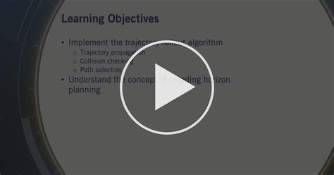 Lesson 3 Trajectory Rollout Algorithm Coursera