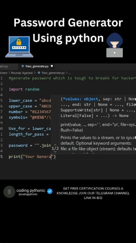 Codingpythonic Heres A Simple Python Script To Generate Strong Random Passwords You Can