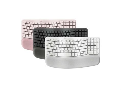 Logitech Wave Keys Ergonomic Keyboard Has A Cushioned Palm Rest