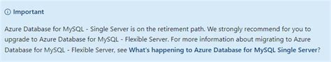Azure Database For Mysql Single Servers Should Consider To Upgrade To Azure Database For Mysql