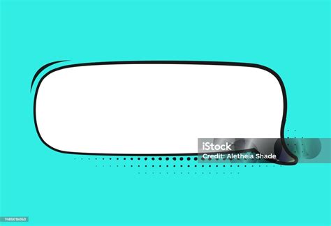 검은색 하프톤 그림자가 있는 복고풍 빈 만화 말풍선 벡터 일러스트레이션 텍스트 프레임 테두리 빈티지 디자인 팝 아트 스타일 검은색에 대한 스톡 벡터 아트 및 기타 이미지