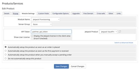 Jetpack WHMCS Provisoning Module WHMCS Marketplace