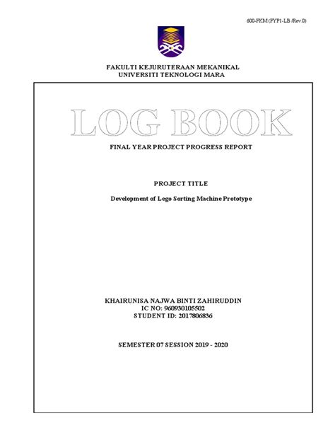 Fyp Logbook Pdf Arduino C Programming Language
