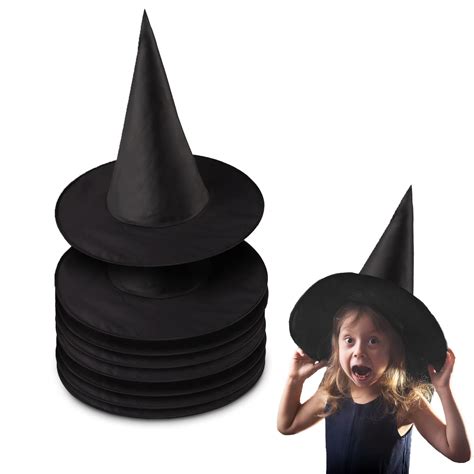 Maiting 8 Pieces Halloween Witch Hat Witch Costume Accessory For