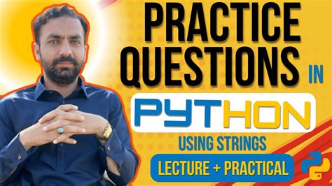 Lec 14 Python Programming Questions For Strings Python Interview