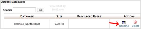 How To Rename A Database In Cpanel