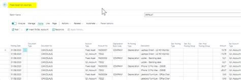 Dynamics 365 Business Central How To Cancel A Full Month Of Depreciation In The Fixed Assets