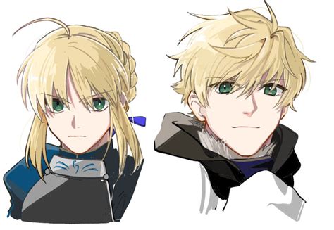 Safebooru 1boy 1girl 4ofo1nf43kuvxkl Ahoge Armor Arthur Pendragon