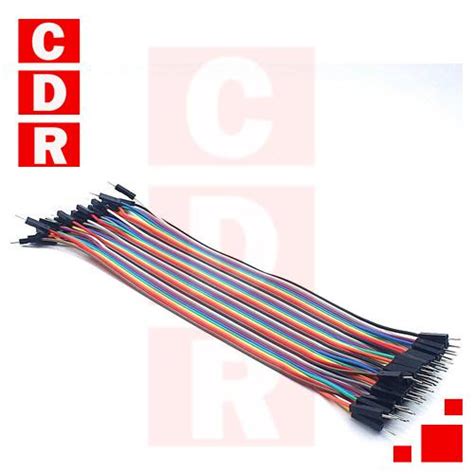 Kit 40 Cables Para Protoboard Macho Macho 20cm Arduino