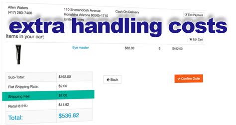 Shipping Handling Fees