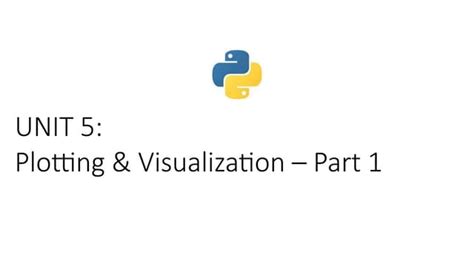 Introduction To Data Visualizationmatplotlibpdf