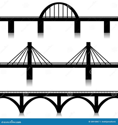 Γέφυρες καθορισμένες διανυσματική απεικόνιση εικονογραφία από Bridger 38918867