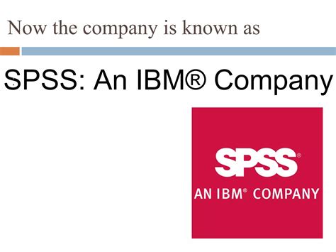 Spss An Introduction Ppt Technology And Computing