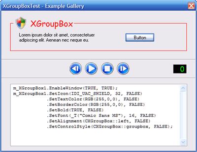 Xgroupbox An Mfc Groupbox Control To Display Text And Icon Codeproject